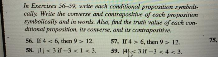 Solved In Exercises 56-59, write each conditional | Chegg.com