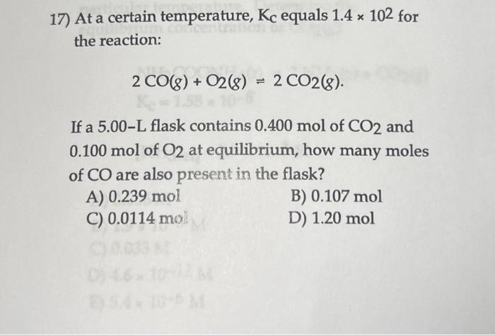 Solved 16) Express the equilibrium constant for the | Chegg.com