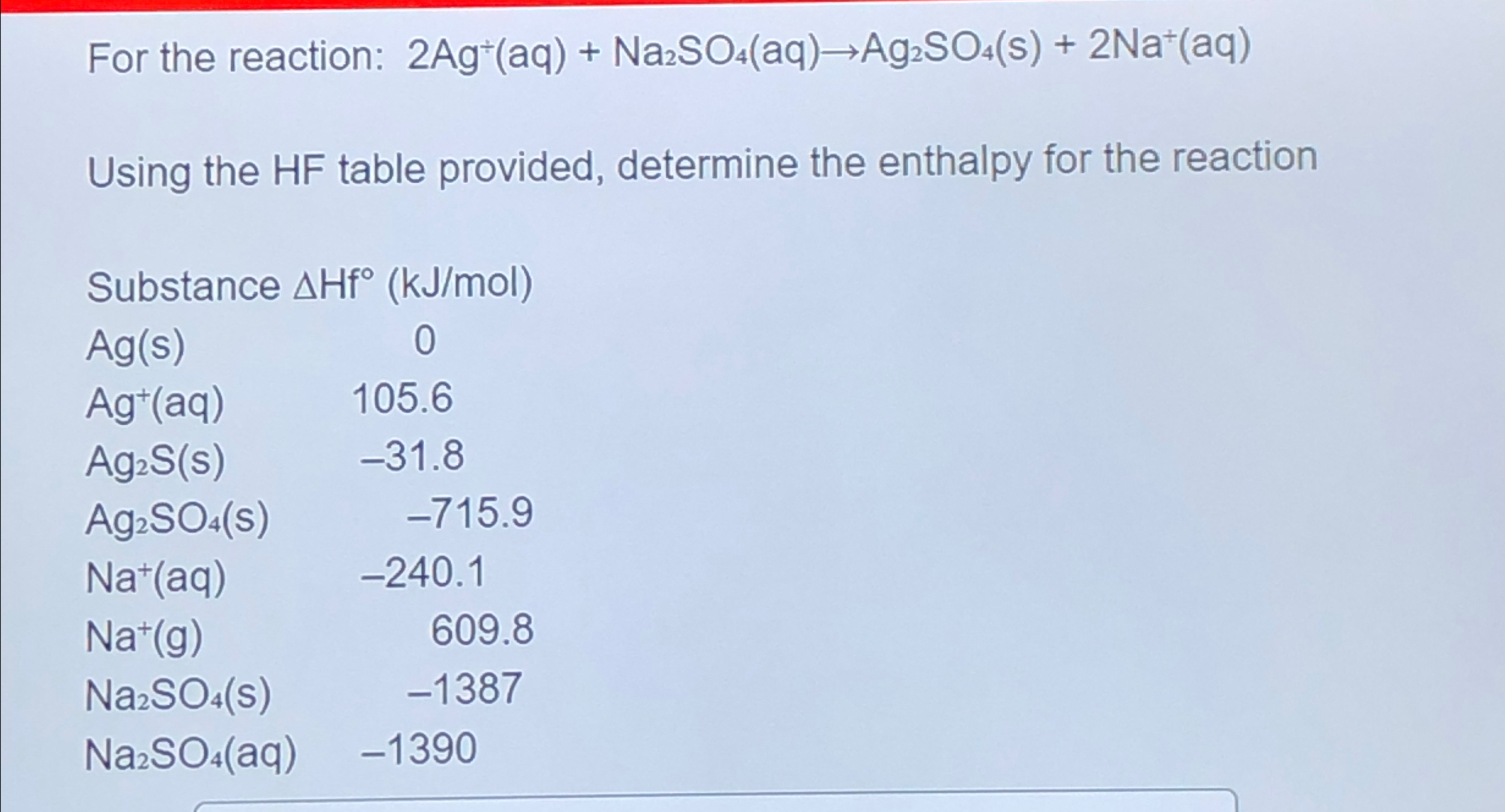 Solved For the reaction: | Chegg.com