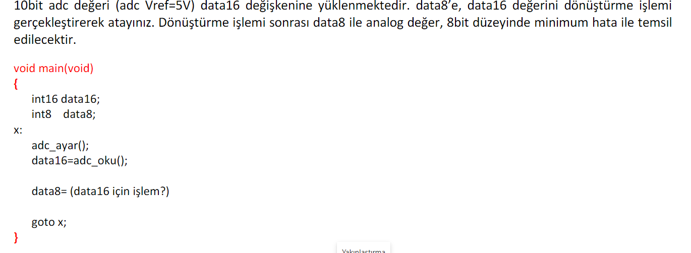 Solved 10bit adc value (adc Vref=5V) ﻿is loaded to data16 | Chegg.com