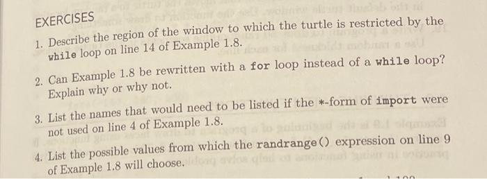 Solved 36 Turtle Graphics i # randomwalk.py 2 # Draw path of | Chegg.com
