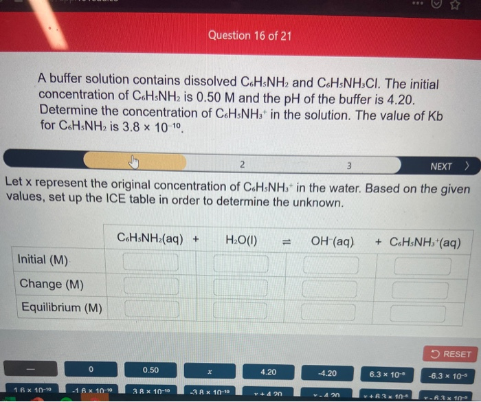 Solved Question 16 of 21 A buffer solution contains | Chegg.com
