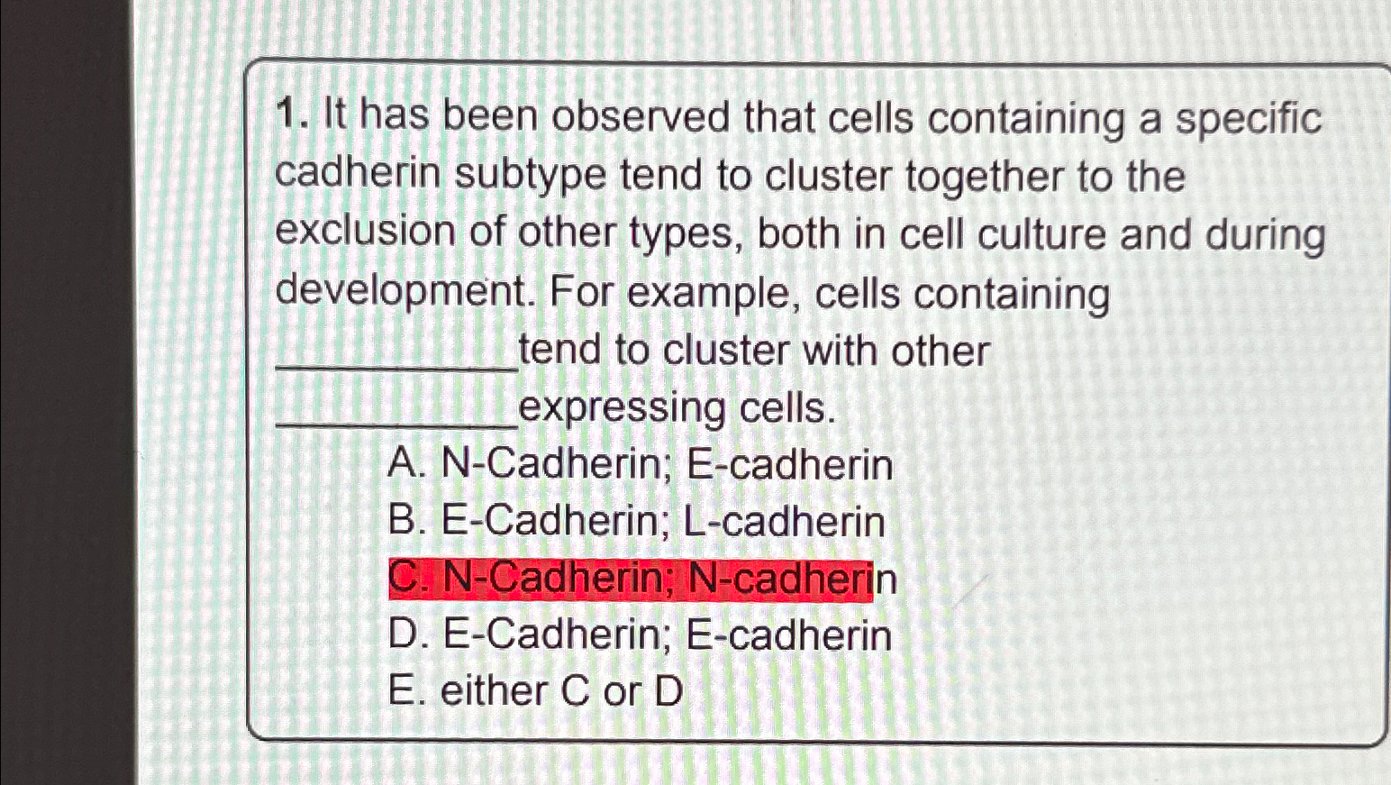 Solved It has been observed that cells containing a specific | Chegg.com