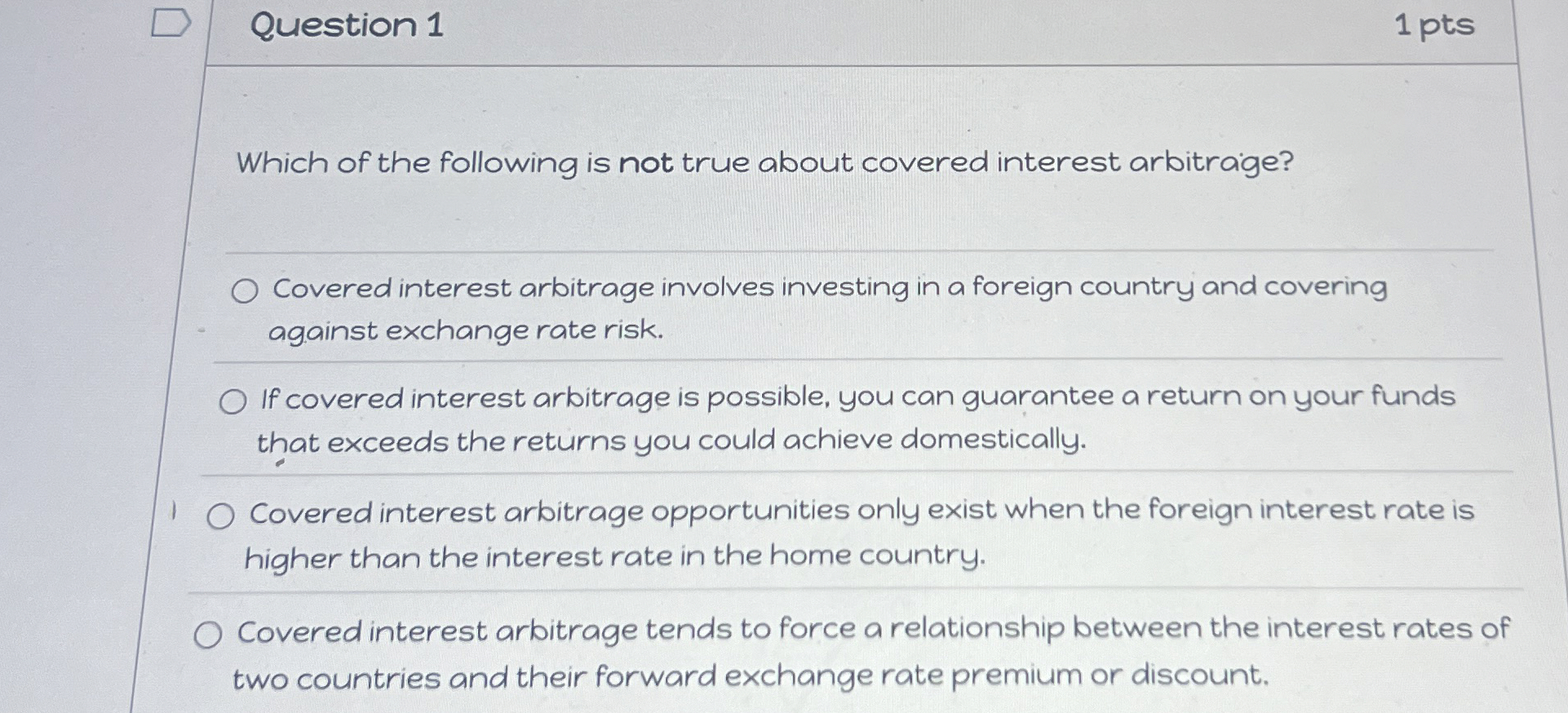 Solved Question 11 ﻿ptsWhich of the following is not true | Chegg.com