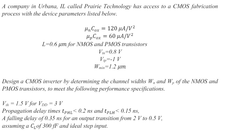 [Solved]: A company in Urbana, IL called Prairie Technology