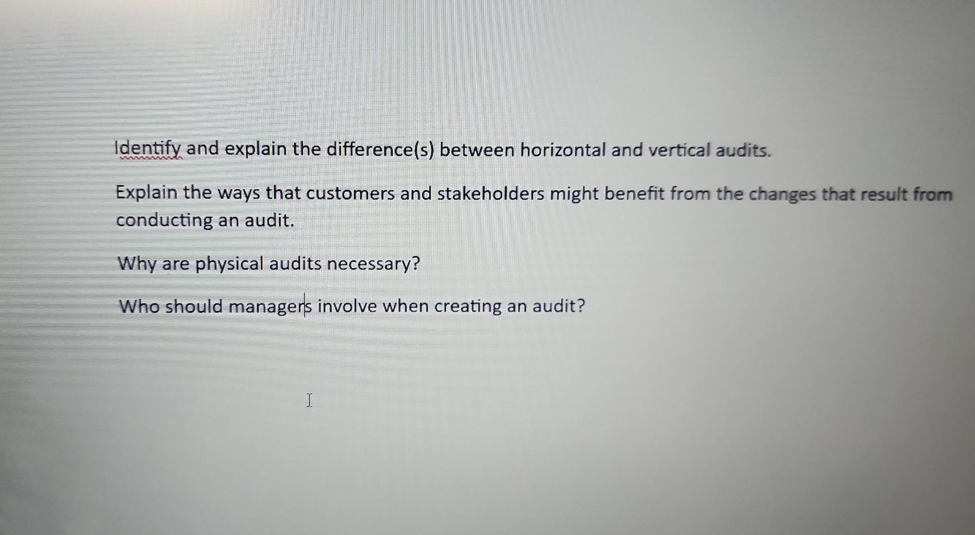 Solved Identify and explain the difference(s) between | Chegg.com