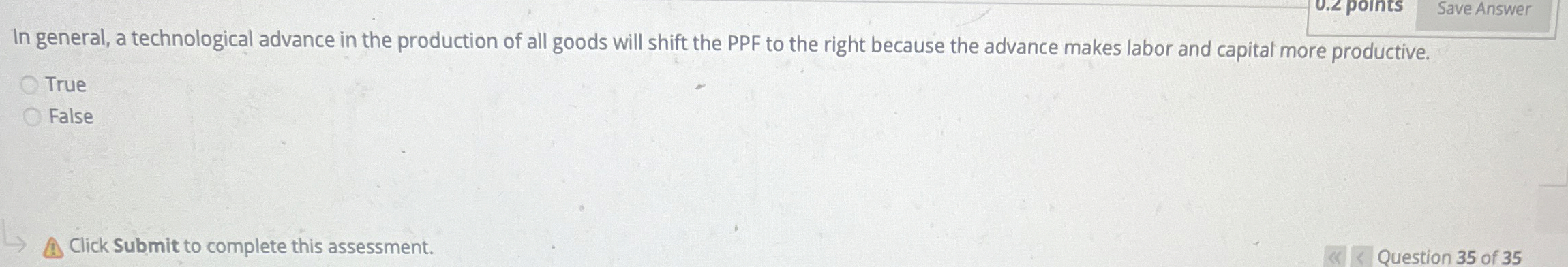 Solved In general, a technological advance in the production | Chegg.com