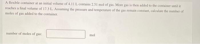 Solved A 4.02 mol sample of freon gas was placed in a | Chegg.com
