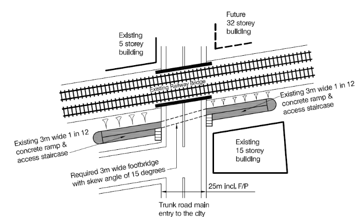 Existing 3m wide 1 in 12 concrete ramp \& access | Chegg.com