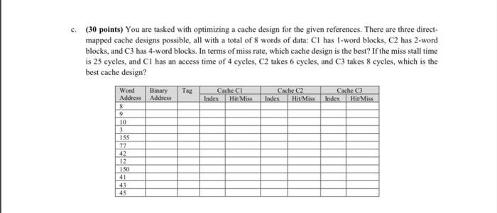 Solved Q1 60 Points Below Is A Sequence Of 32 Bit Memory 