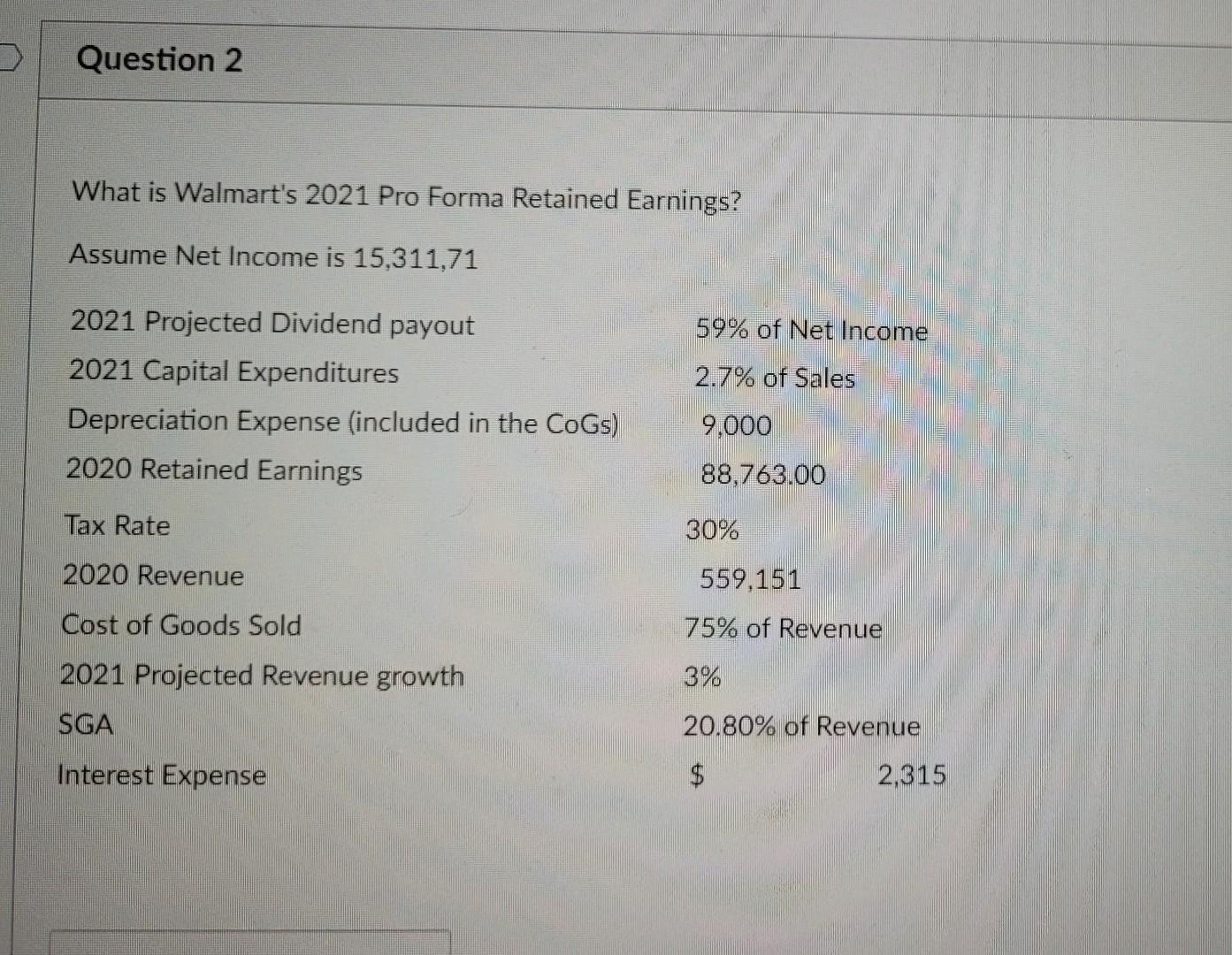 Solved What is Walmart's 2021 Net Income estimate?What is | Chegg.com