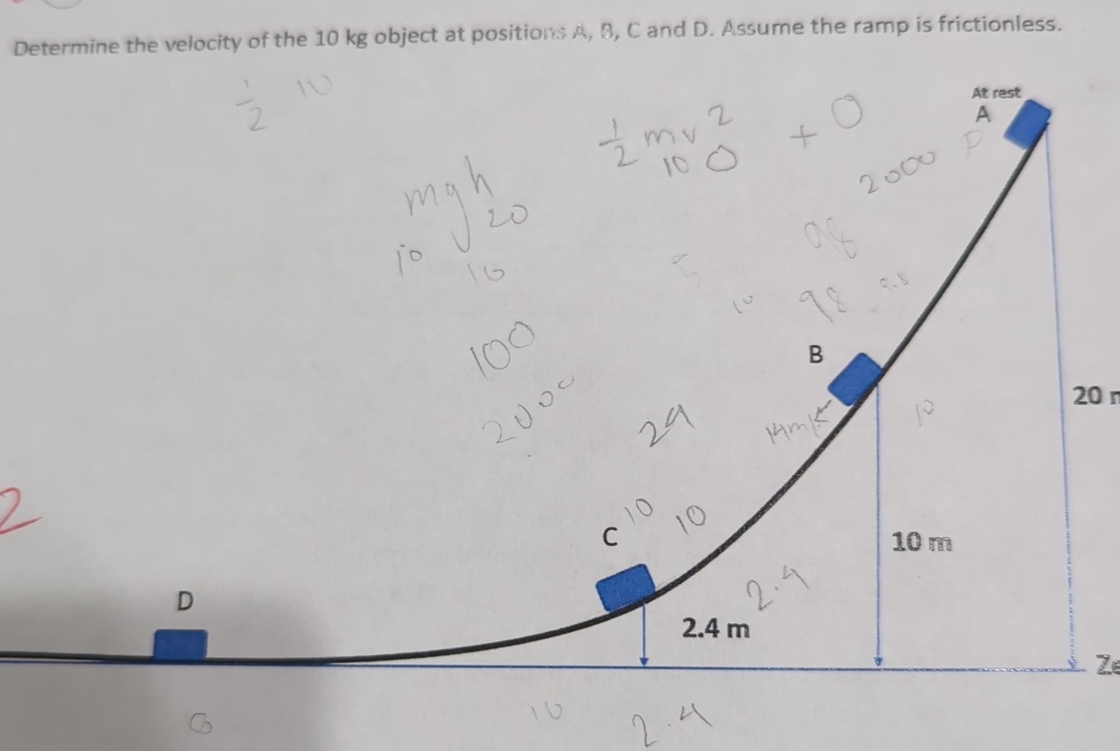 Solved Determine the velocity of the 10 ﻿kg object at | Chegg.com
