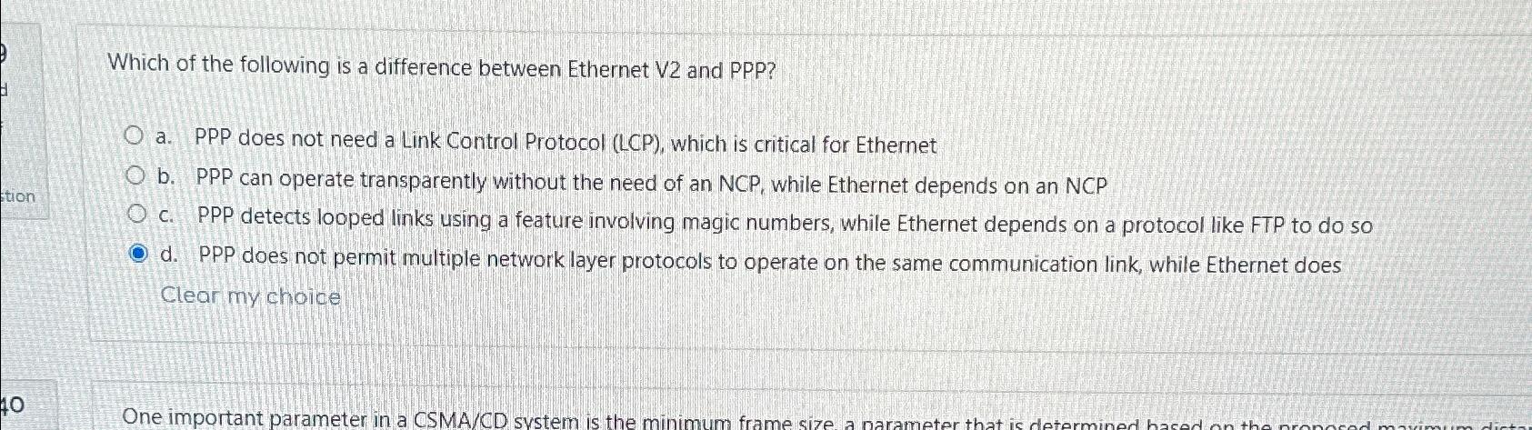 Solved Which of the following is a difference between | Chegg.com
