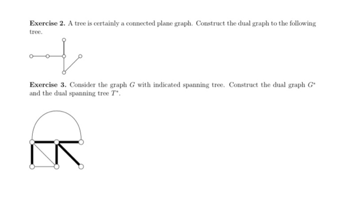 Solved Exercise 2. A tree is certainly a connected plane | Chegg.com