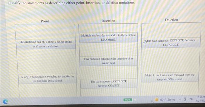 Solved Classify the statements as describing either point, | Chegg.com