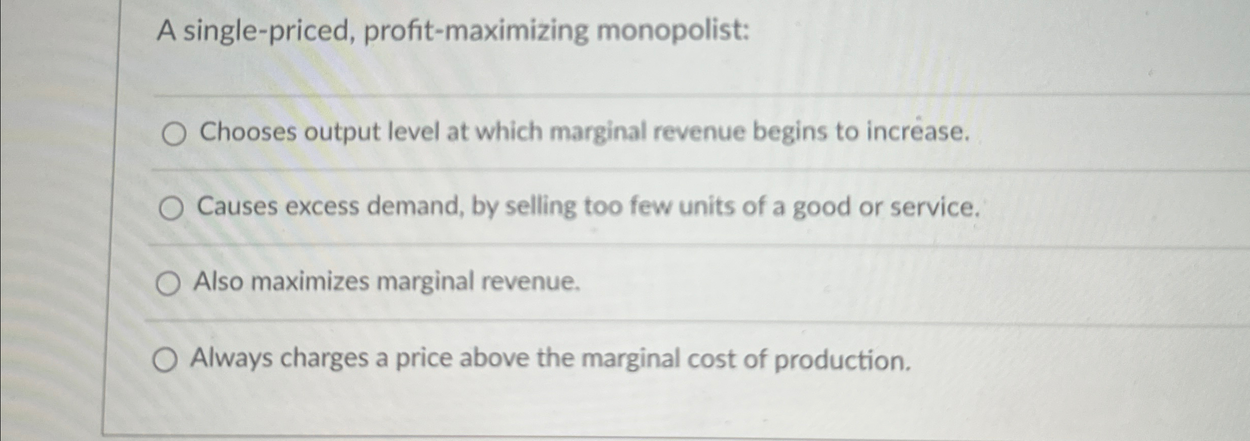 Solved A single-priced, profit-maximizing | Chegg.com