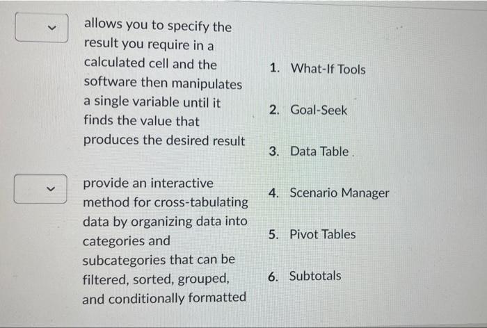 Data Analysis tools are designed to help managers | Chegg.com