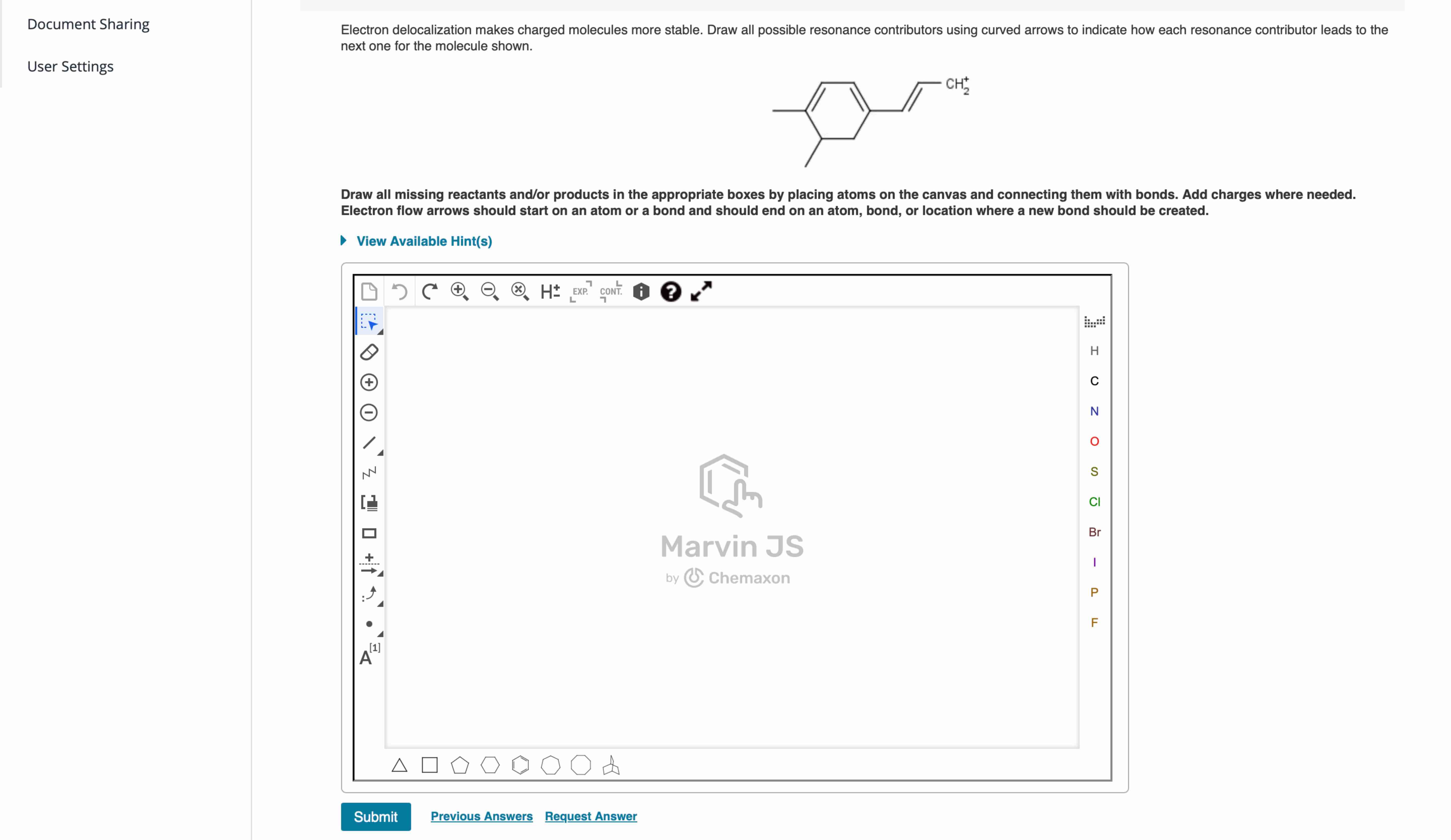 [Solved]: Document Sharing User Settings Electron delocali