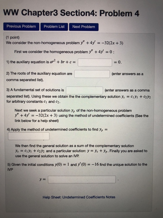 Solved WW Chapter3 Section4: Problem 4 Previous Problem | Chegg.com