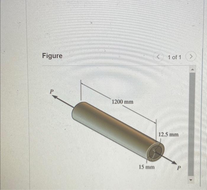 Solved The thin-walled tube is subjected to an axial force | Chegg.com