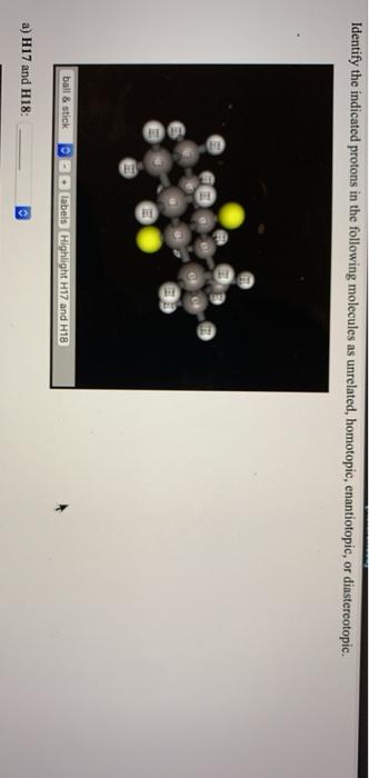 Solved Identify the indicated protons in the following | Chegg.com