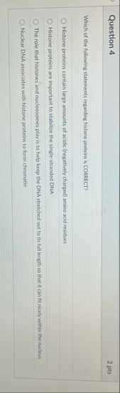 Solved Question 42 ﻿ptsWhich of the following statements | Chegg.com