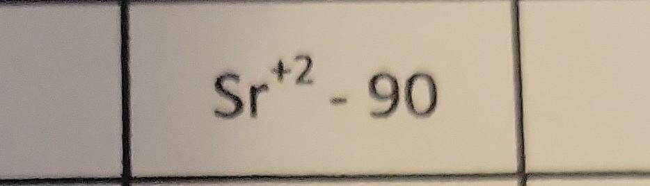 Solved Sr+2−90 | Chegg.com