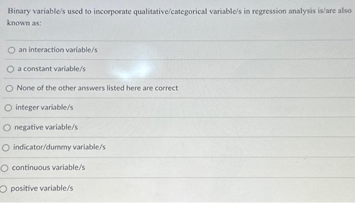Solved Binary Variables Used To Incorporate 2262