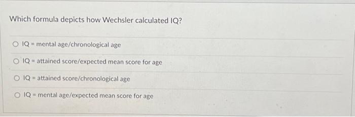 Solved Which of the following is not one of the four index | Chegg.com