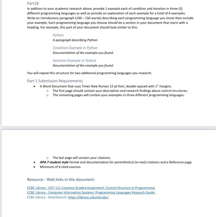 Solved Control Structure Exploration Flow of Control in any | Chegg.com