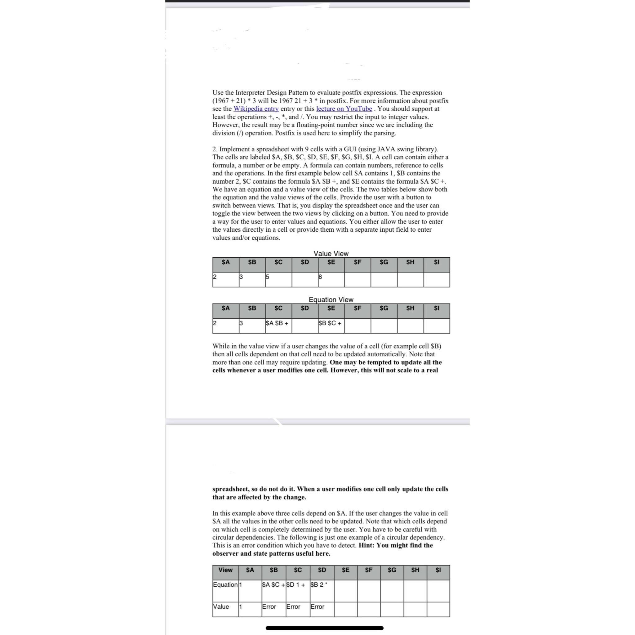 Solved Use the Interpreter Design Pattern to evaluate | Chegg.com
