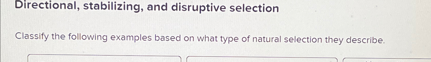Solved Classify the following examples based on what type of | Chegg.com