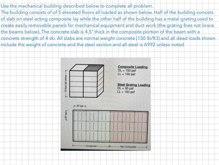 Solved Use the mechanical building described below to | Chegg.com