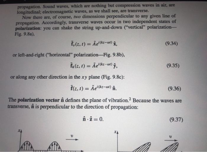 Solved Problem 9.8 Equation 9.36 describes the most general | Chegg.com