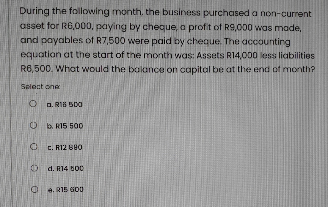Solved During the following month, the business purchased a | Chegg.com