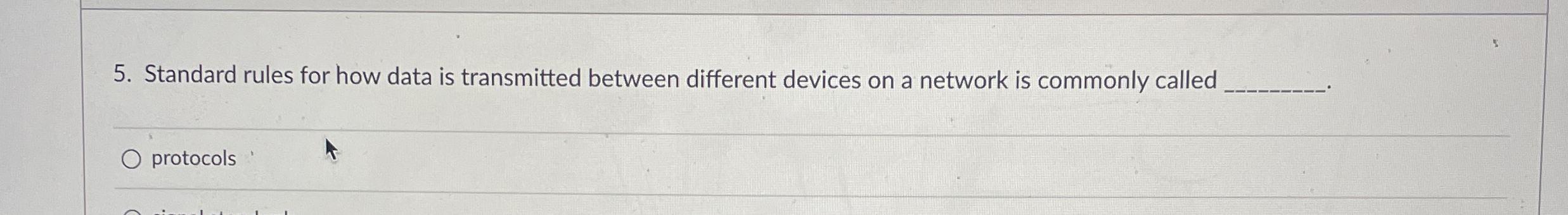 Solved Standard rules for how data is transmitted between | Chegg.com