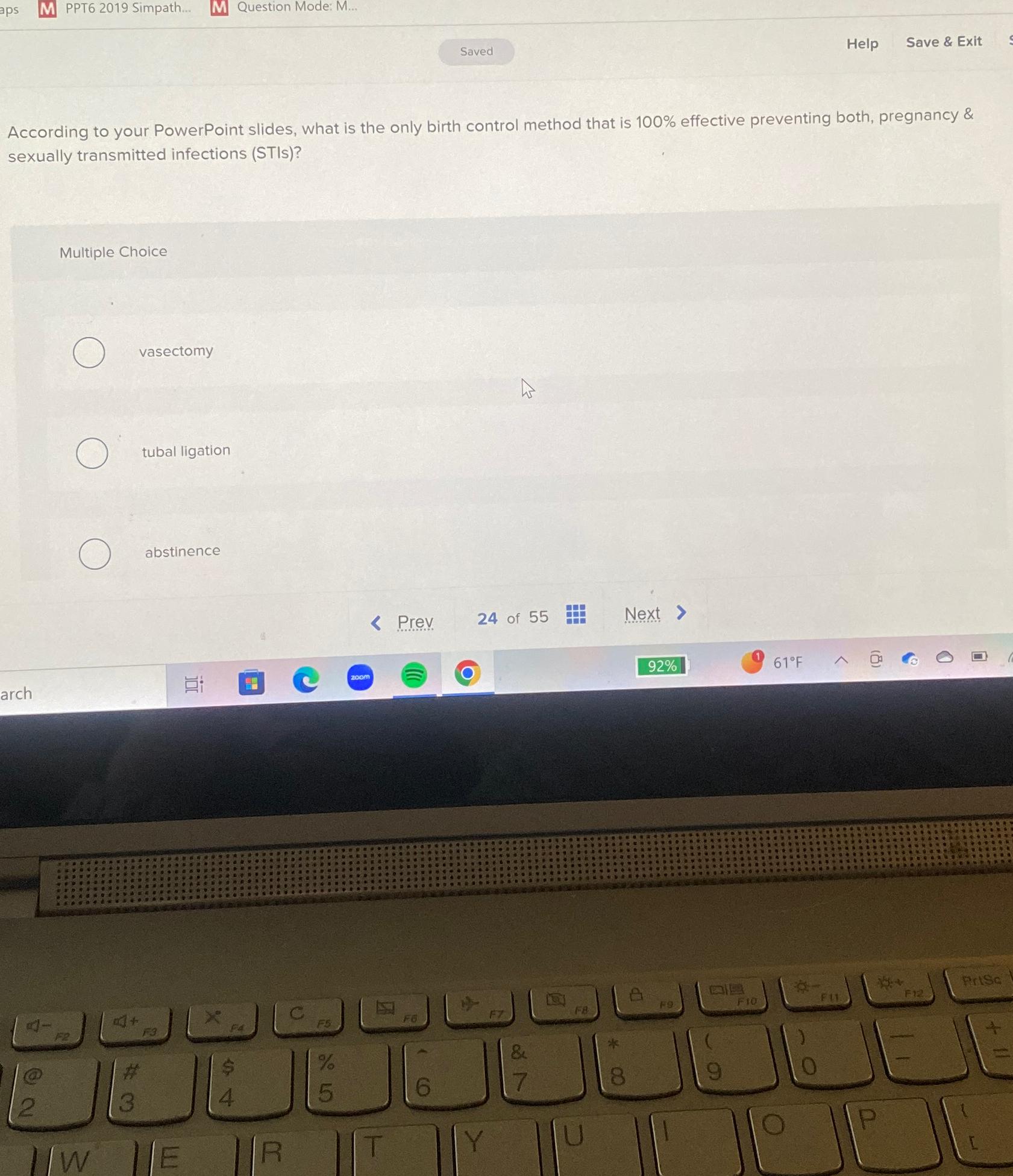 Solved PPPT6 2019 ﻿Simpath..Question Mode: M..HelpSave & | Chegg.com