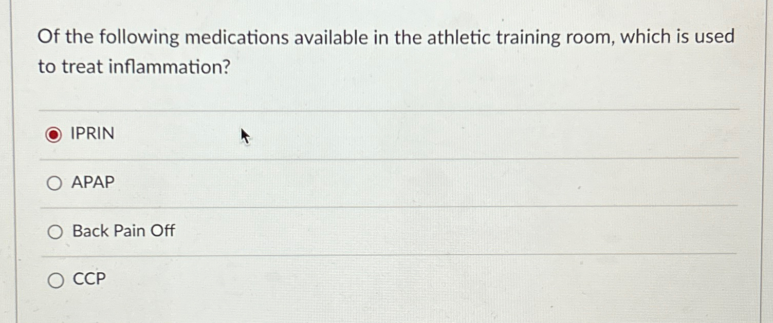 Solved Of the following medications available in the | Chegg.com