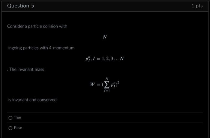 Solved Consider a particle collision with N ingoing | Chegg.com