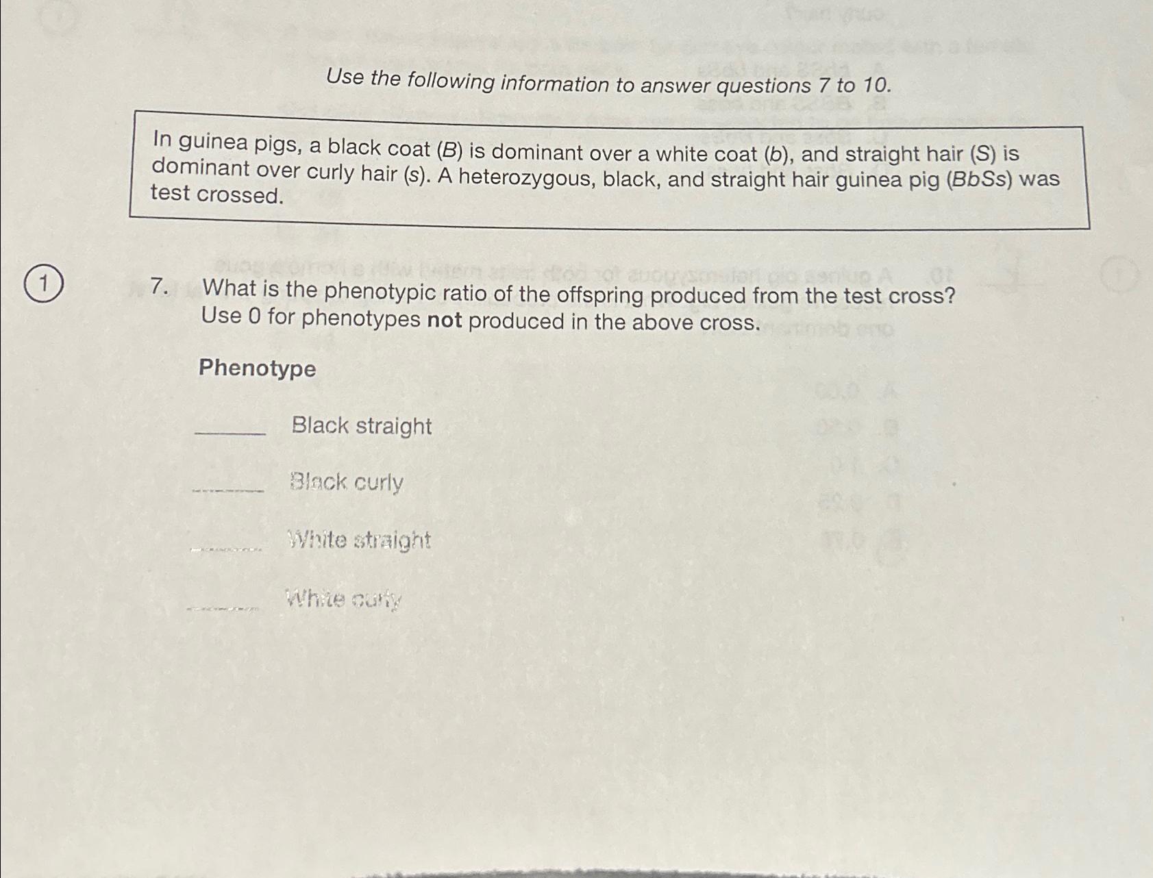 Solved Use the following information to answer questions 7 | Chegg.com
