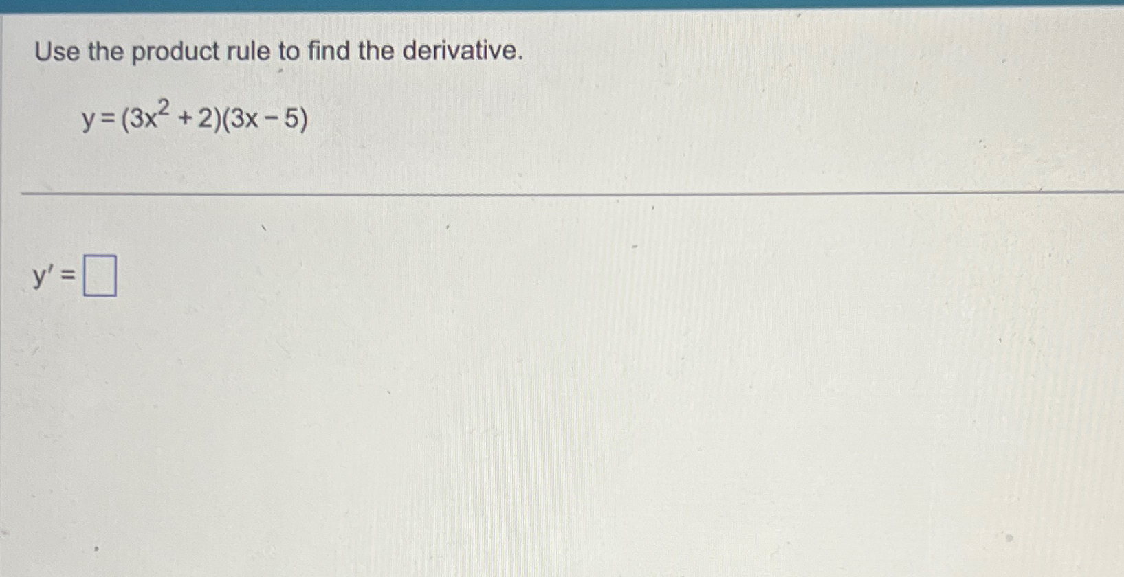 Solved Use the product rule to find the | Chegg.com