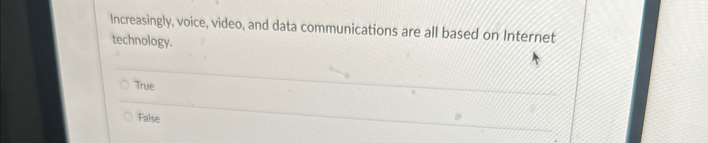 Solved Increasingly, voice, video, and data communications | Chegg.com