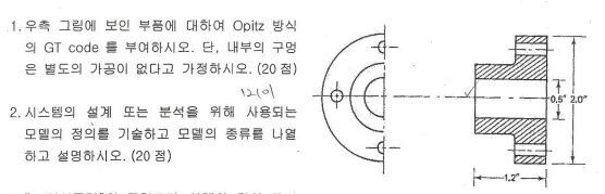 Solved 우촉 그림에 보인 부품에 대하여 ﻿Opitz 방식 의 ﻿GT code | Chegg.com