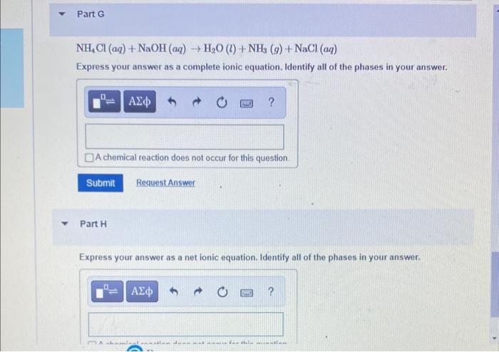 Solved rate balance complete ionic and net ionic equations | Chegg.com