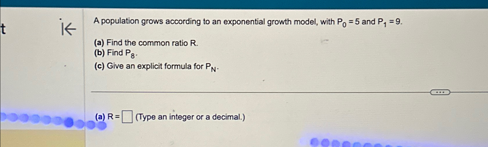 Solved A population grows according to an exponential growth | Chegg.com