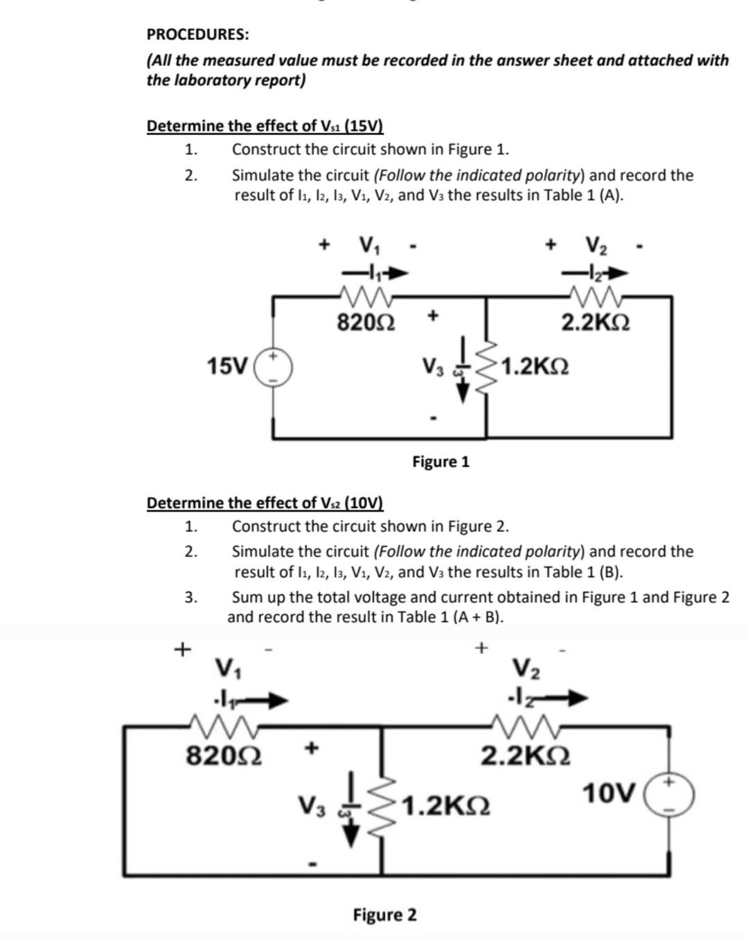 Solved EQUIPMENT LIST: Any simulation software (Multisim, | Chegg.com