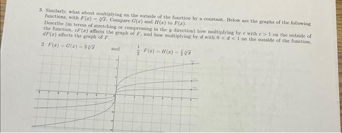 Solved 3. Similarly, what about multiplying on the outside | Chegg.com