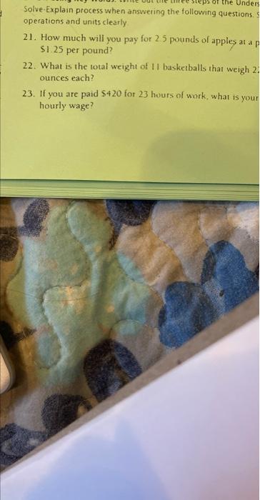 Solve-Explain process when answering the following | Chegg.com