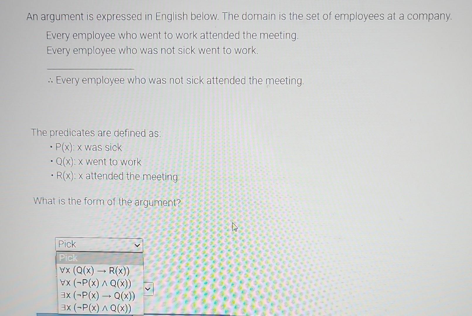 Solved Select the proposition that is logically equivalent | Chegg.com