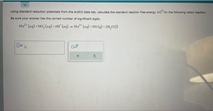 Solved Using standard reduction potentials from the ALEKS | Chegg.com